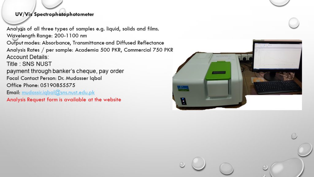 LAB FACILITIES - NUST School of Natural Sciences